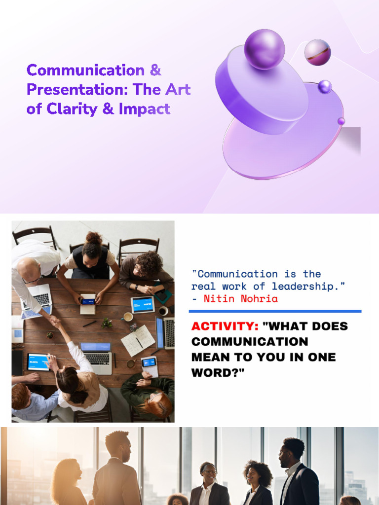 Mastering Communication & Presentation Skills | PDF | Communication ...