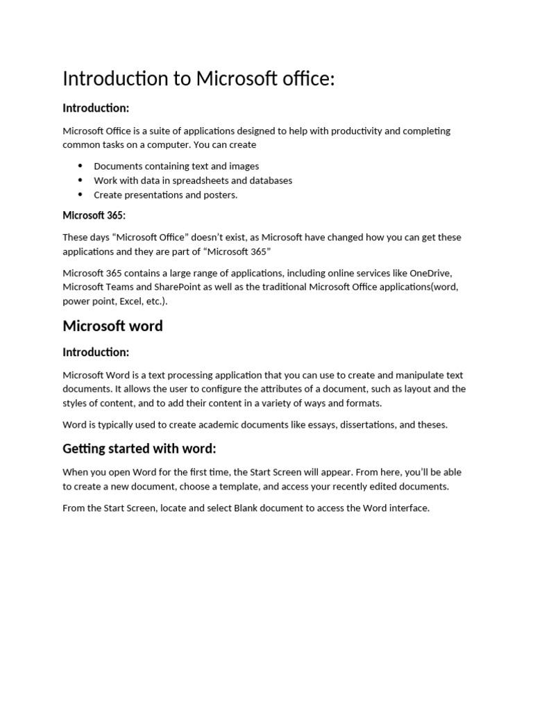 Ms word | PDF | Microsoft Word | Application Software