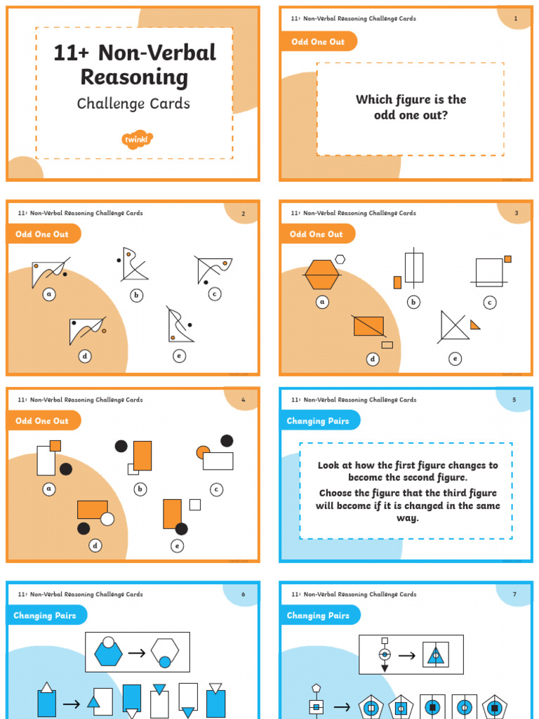 T PZ 1663234411 11 Non Verbal Reasoning Challenge Cards Ver 2 | PDF ...