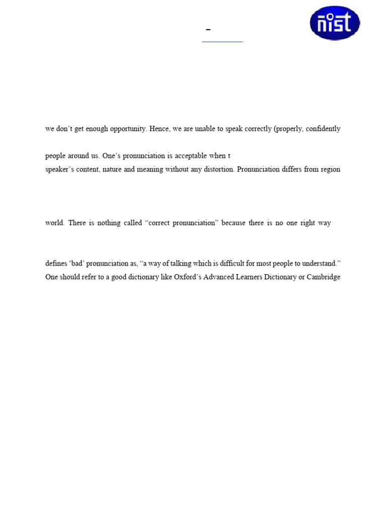 Module2 Basics of English Pronunciation and Soft Skills | PDF ...