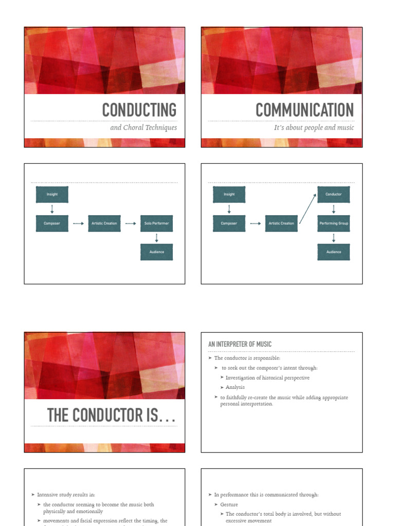 Choral Conducting Techniques Explained | PDF | Conducting | Choir