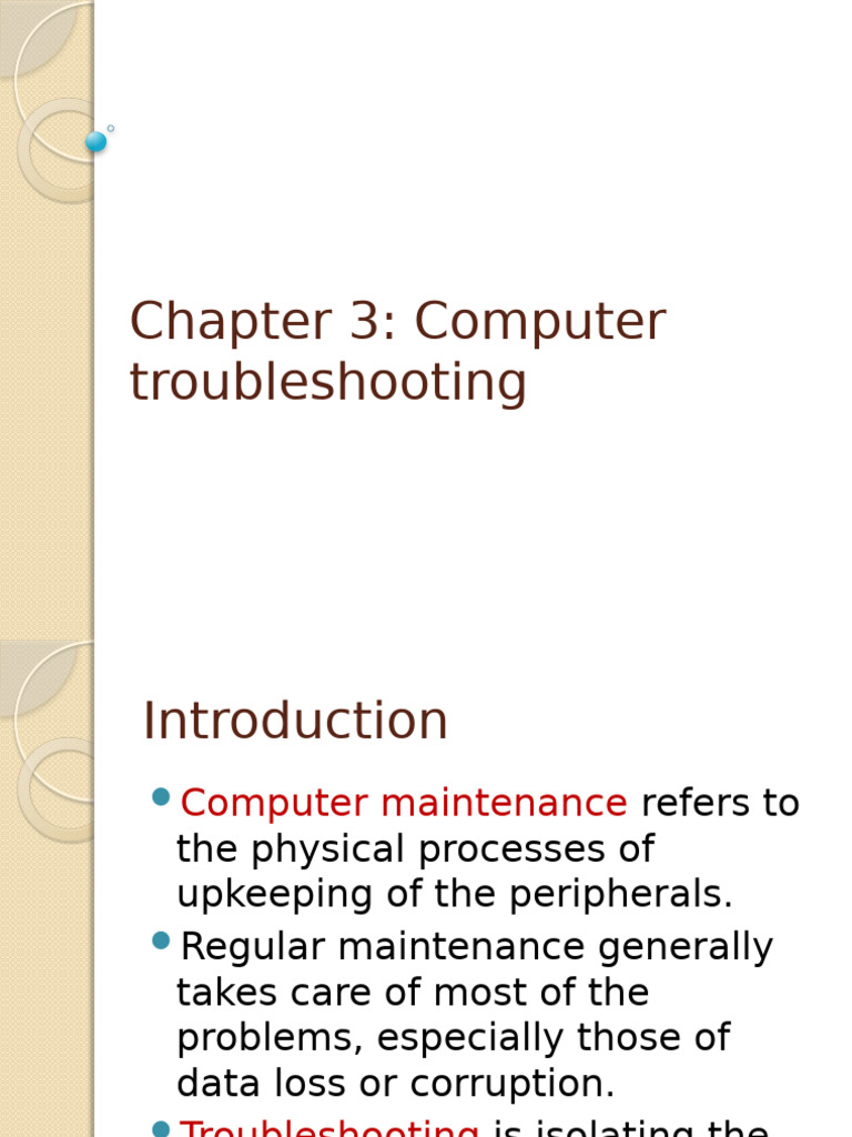 Computer Troubleshooting and Maintenance Guide | PDF | Computer File | Computer Virus
