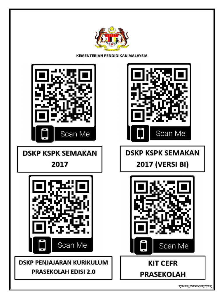 QR Code Dokumen Prasekolah KPM | PDF