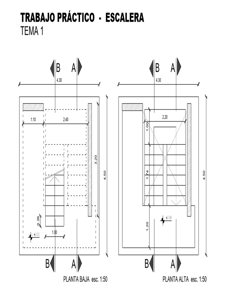 A TP Escalera - Tema 1 Plantas | PDF