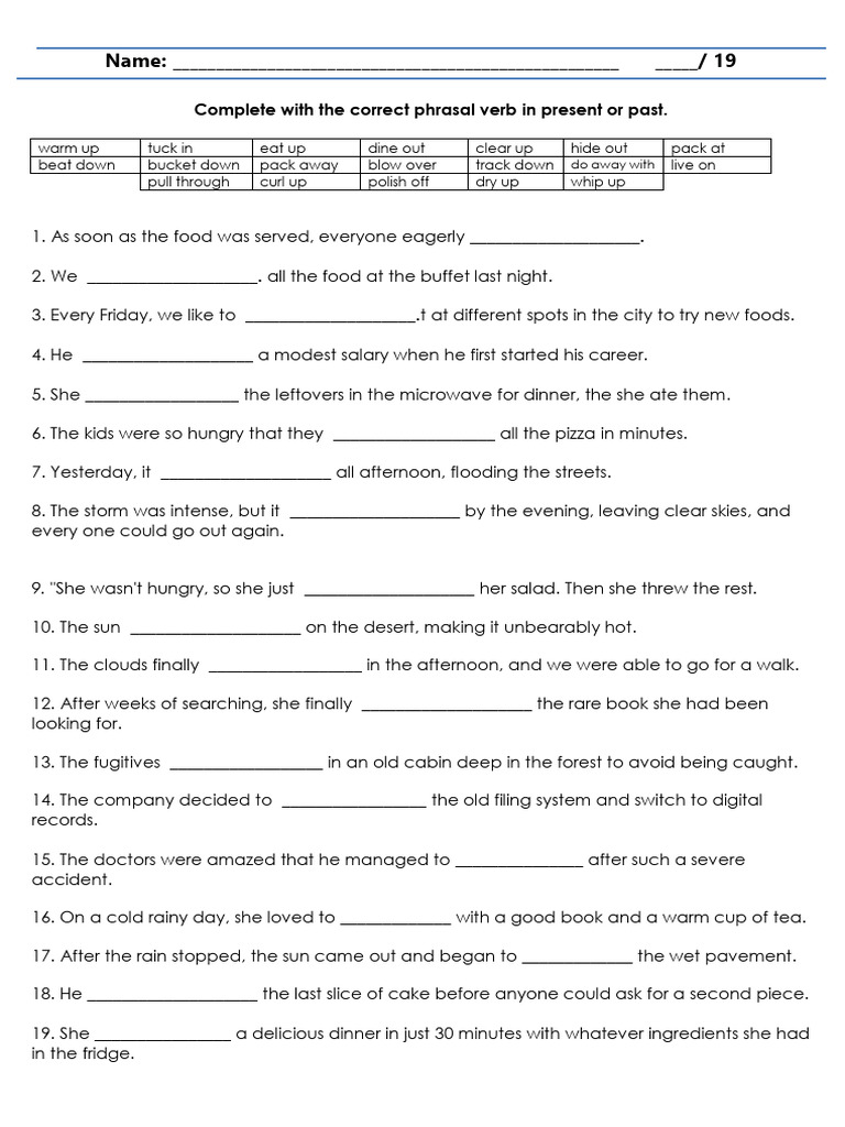 phrasal verbs 2 advanced | PDF