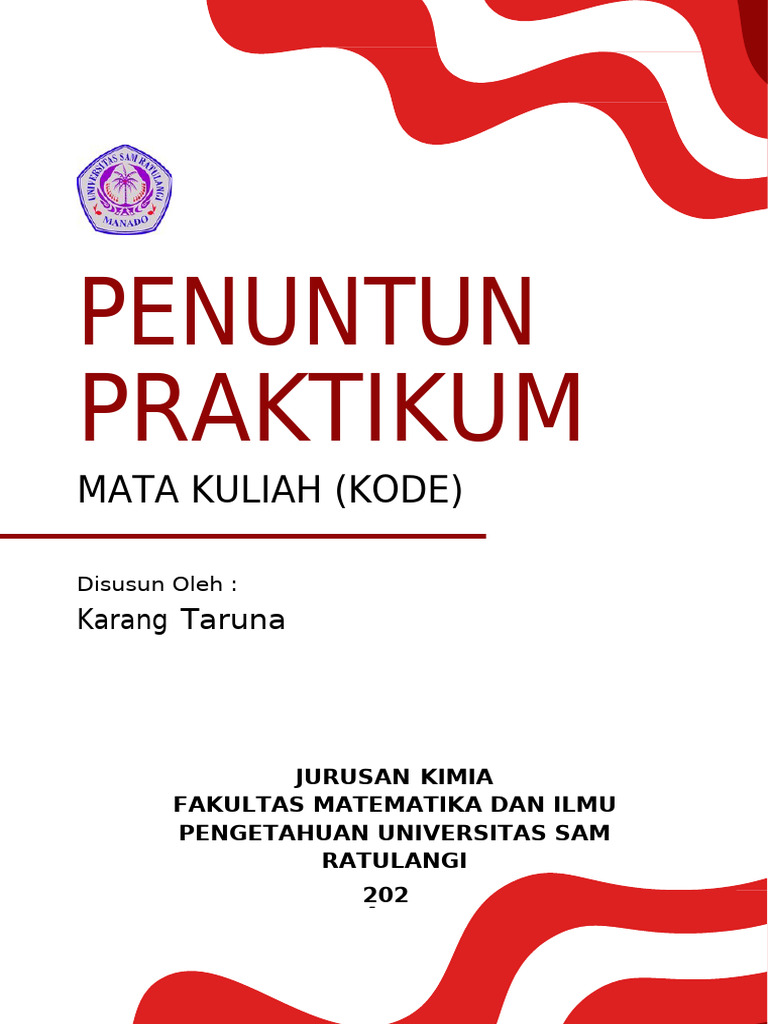 Cover Penuntun Praktikum | PDF