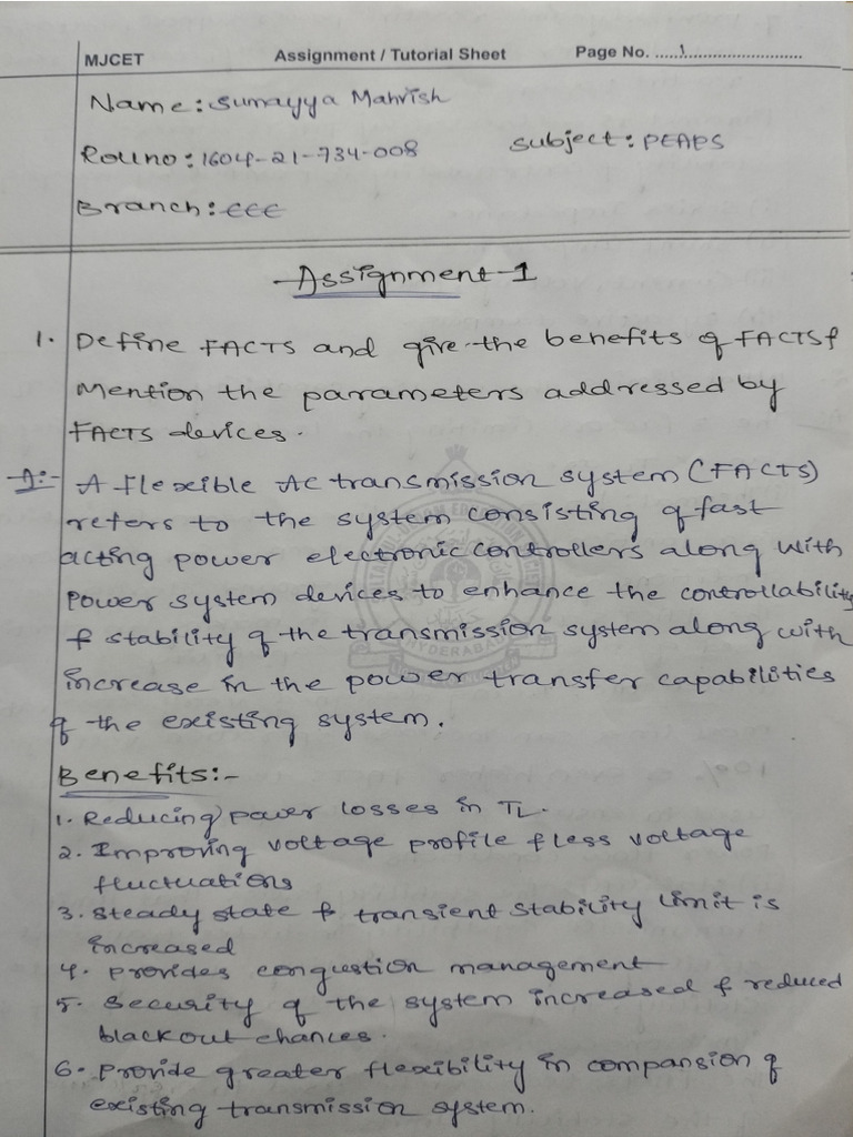 PEAPS Assignment 1 | PDF