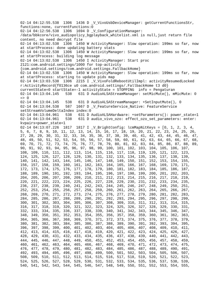 Android System Log Analysis | PDF | Computer Programming | Software