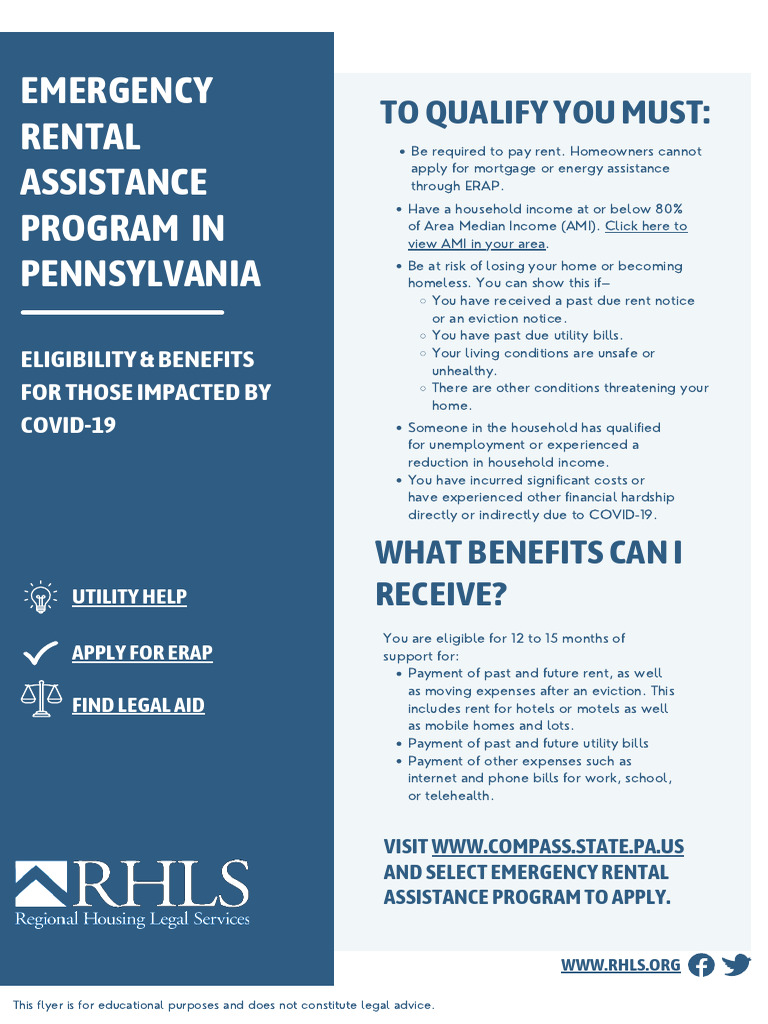 PA Emergency Rental Assistance Program 1 | PDF | Leasehold Estate ...