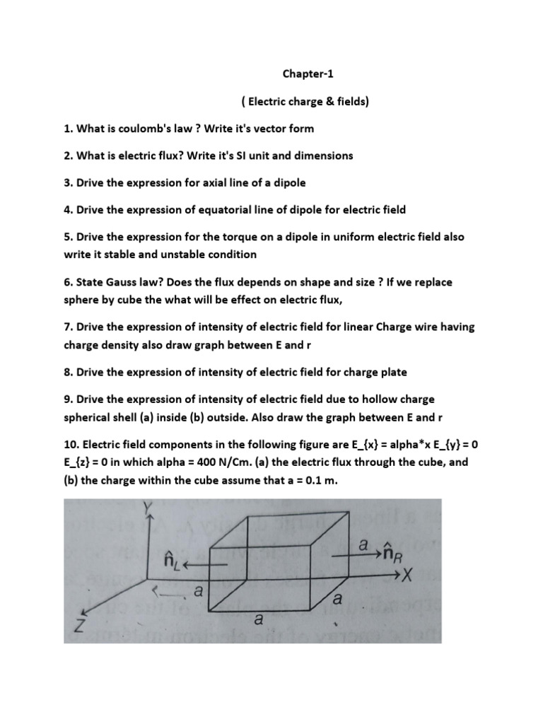 Electric Charge, Fields, and Potential Concepts | PDF | Photoelectric ...