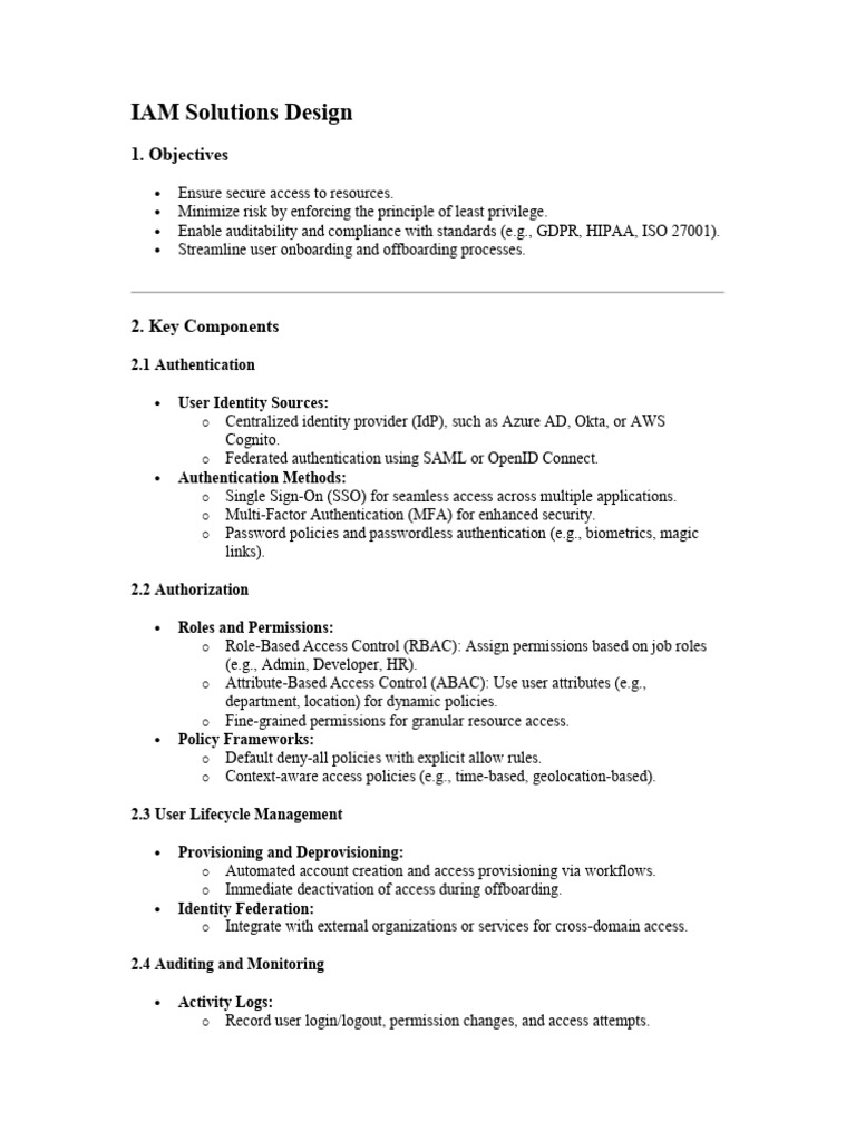 IAM solutions | PDF | Security Engineering | Computer Science