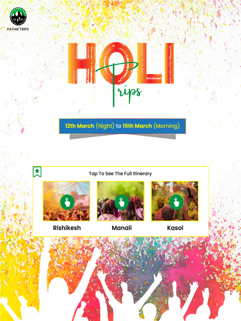 Pushkar Holi 2N3D Brochure 2025-1 | PDF