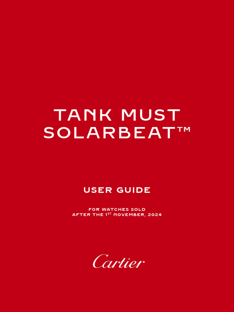 Watch Userguide Tank Must Solarbeat v2 | PDF | Watch | Rechargeable Battery