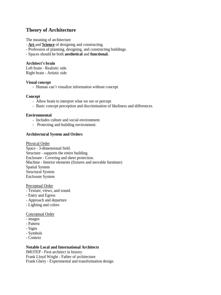 Understanding Architectural Theory and Design | PDF | Symmetry ...