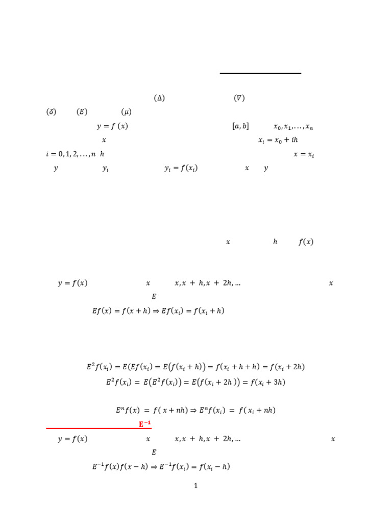 Difference Operators 2025 N | PDF | Finite Difference | Function (Mathematics)