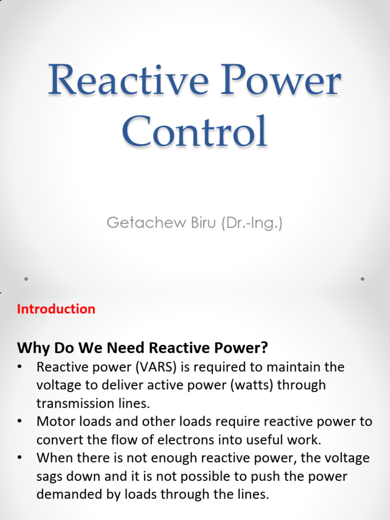 Understanding Reactive Power Control | PDF | Ac Power | Electric Power
