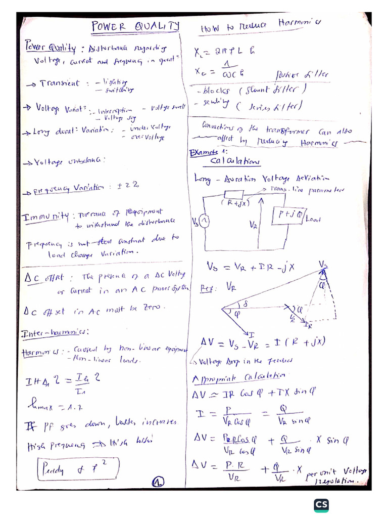 Power Quality Handwritng | PDF
