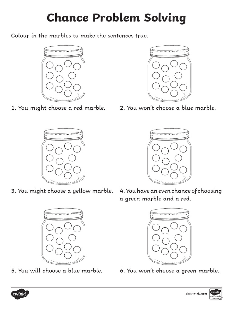 Chance Problem Solving Activity | PDF