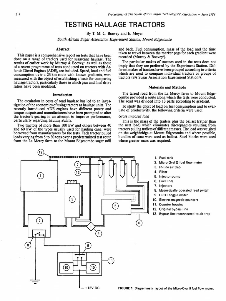 Haulage Tractor Testing Results 1984 | PDF | Fuel Economy In ...