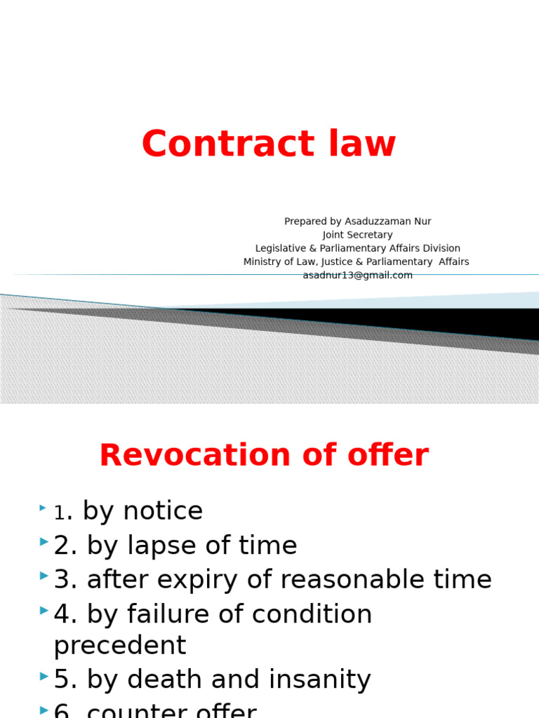 Contract Law Class 2 | PDF | Consideration | Misrepresentation