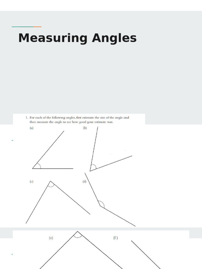 How to Measure Angles Accurately | PDF
