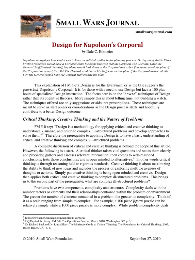 Design For Napoleons Corporal | PDF