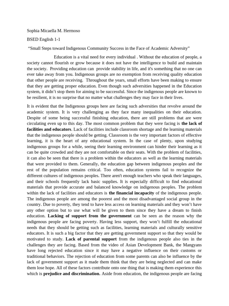 Hermoso Academic Essay | PDF | Poverty | Poverty & Homelessness
