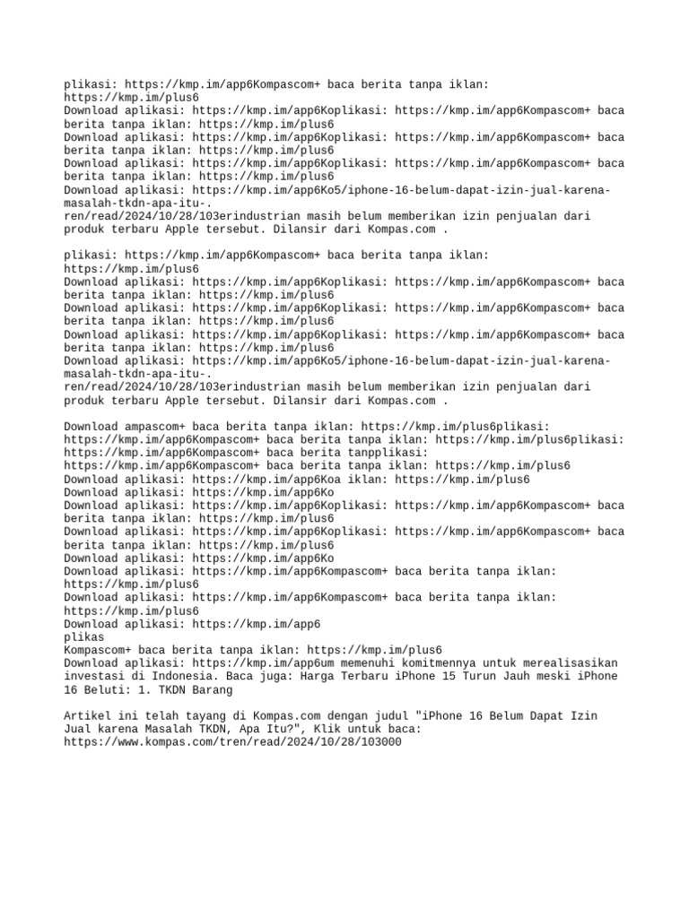 iPhone 16 Sales Delayed by TKDN Issues | PDF | Apple Inc.