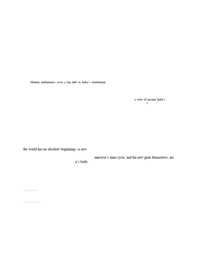 Mathematical Ideas in Ancient Indian Poetry | PDF | Vedas | Infinity