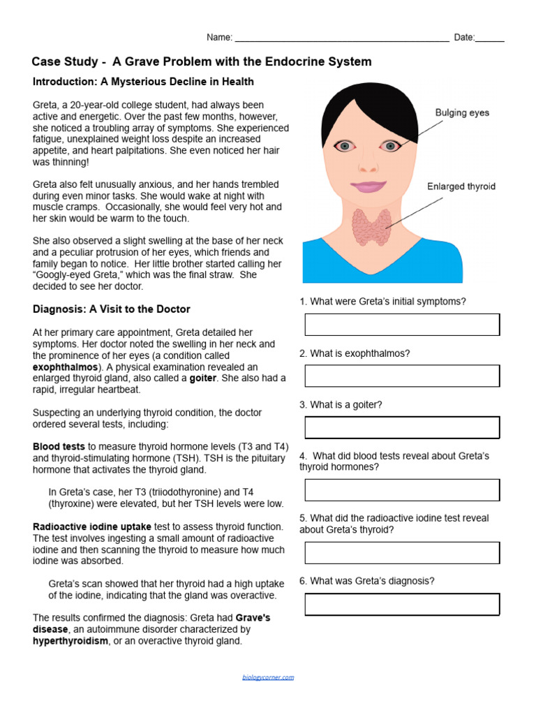Case Study A Grave Problem With The Endocrine System | PDF | Thyroid ...