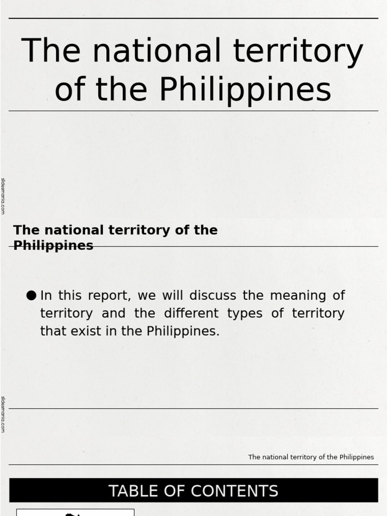 Philippine National Territory Overview | PDF | Territorial Waters ...