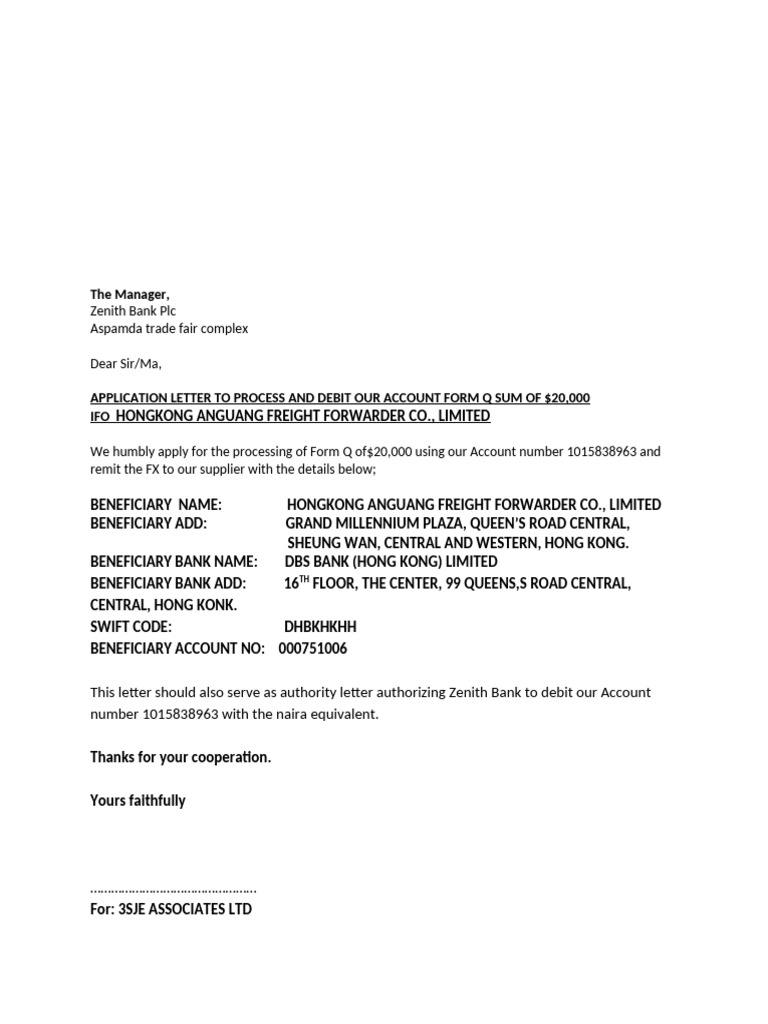 Form Q Format New | PDF