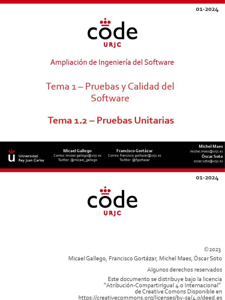 Tema 1.2 - Pruebas Unitarias | PDF | Ciencias de la Computación ...