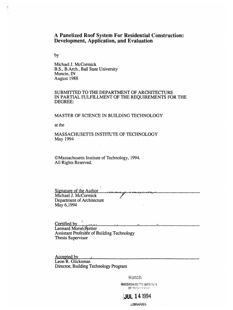 Panelized Roof System Analysis and Design | PDF | Bending | Beam ...