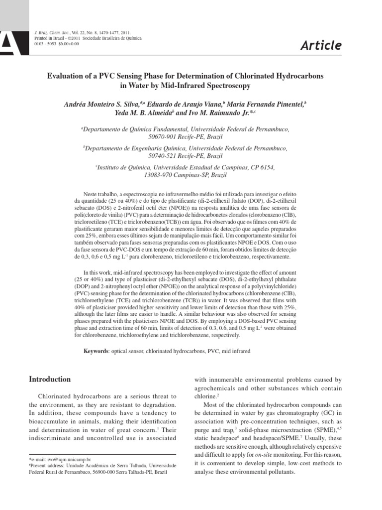 paper | PDF | Absorption Spectroscopy | Detection Limit