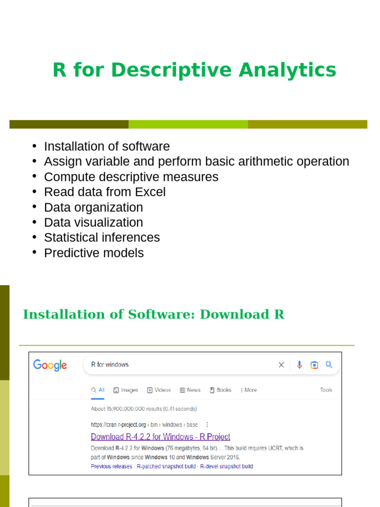 R Descriptive Analytics Guide | PDF