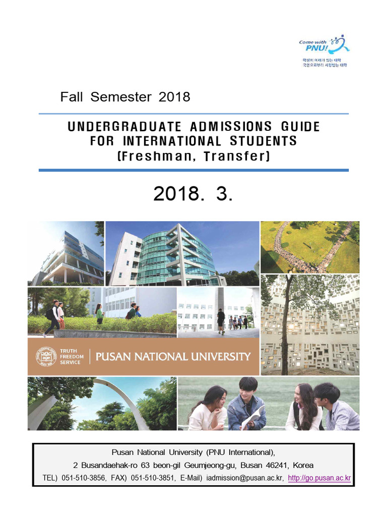 2018 Undergraduate Admissions Guide For International Students | PDF ...