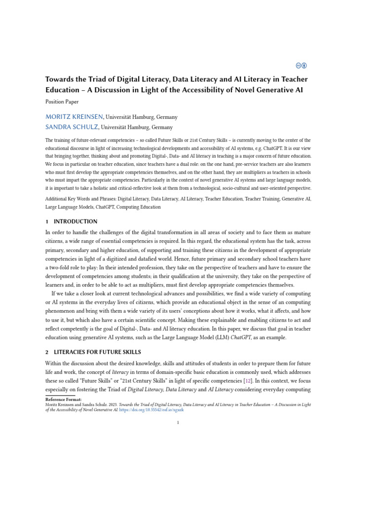 2023 - Kreinsen - Schulz - DigitalDataAILiteracy - Analiza Teoretic, Definitii | PDF ...