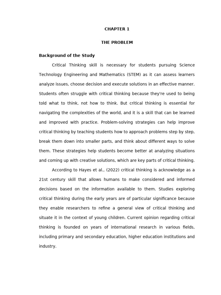 GROUP-6-CHAPTER-1-2 (1) | PDF | Critical Thinking | Thought