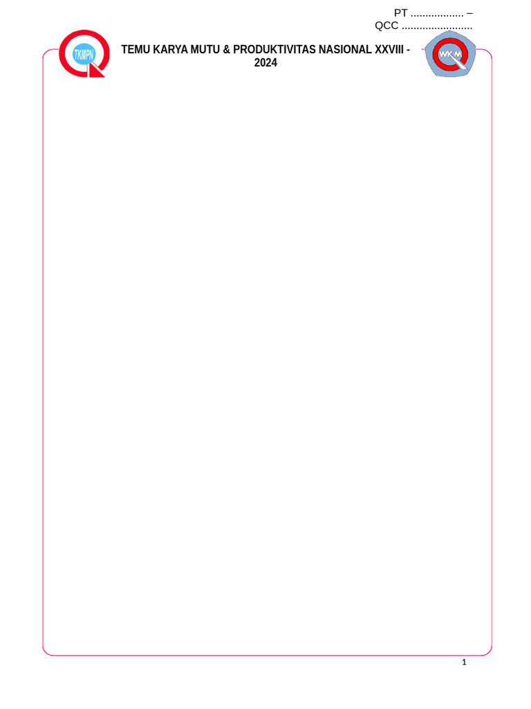 Form Makalah TKMPN XXVIII - 2024 (Potrait Dengan Penjelasannya) Ok | PDF