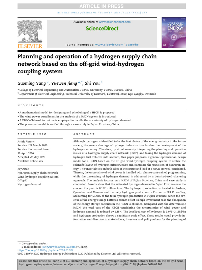 [International Journal of Hydrogen Energy 2020-aug vol. 45 iss. 41 ...