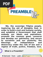 Preamble Explanation | PDF | Tagalog Language | Forests