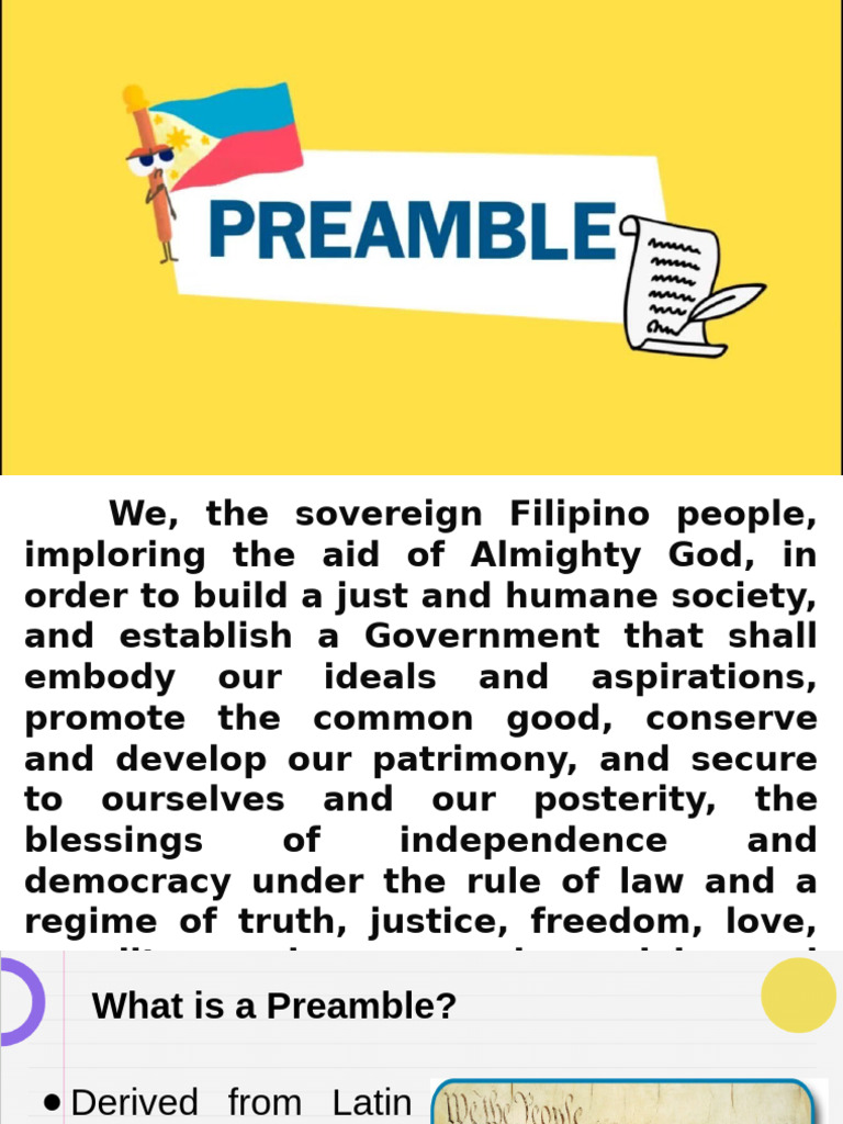 PREAMBLE | PDF | Rule Of Law | Governance