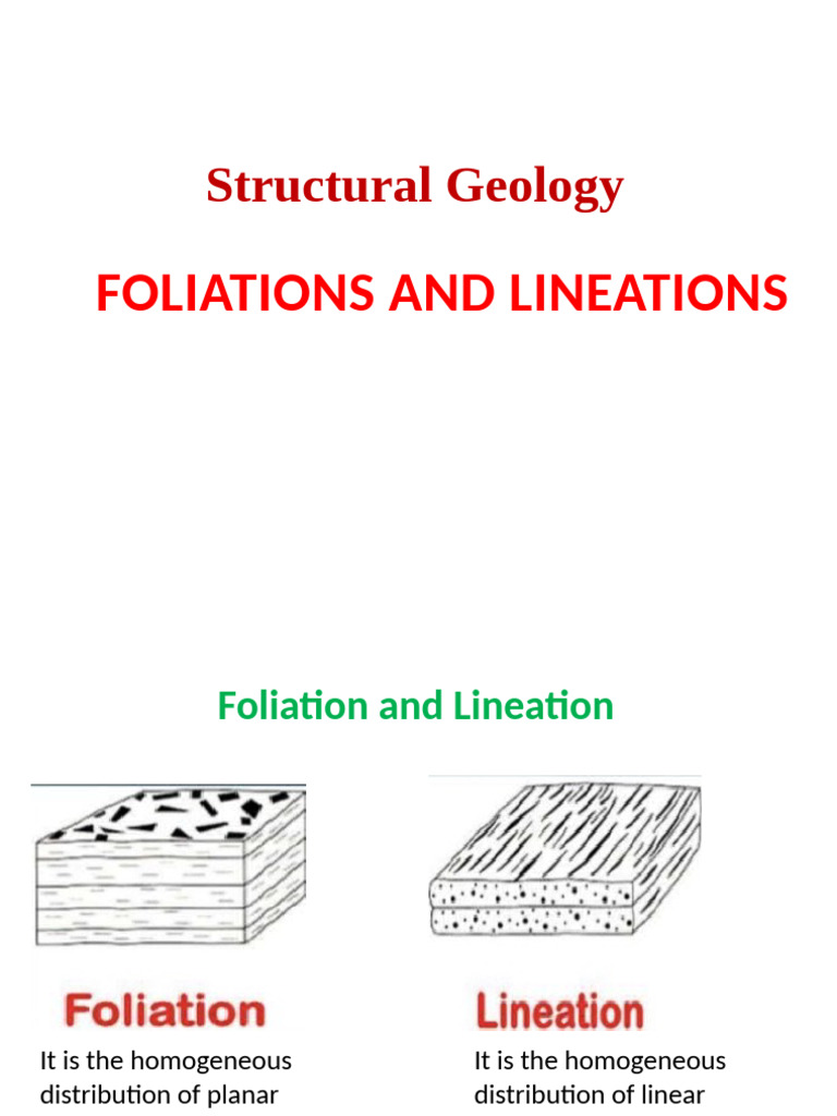 Foliation and Lineation in Structural Geology | PDF | Rock (Geology) | Structural Geology