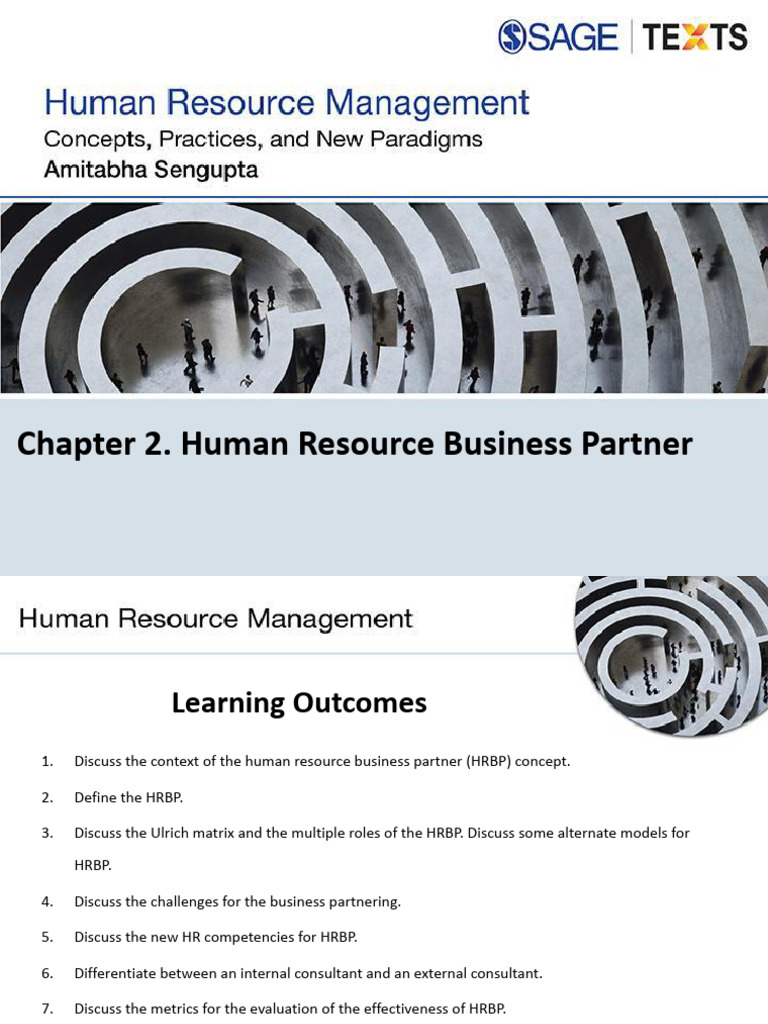 Chapter 2 - Human Resources Business Partner | PDF | Consultant | Employment