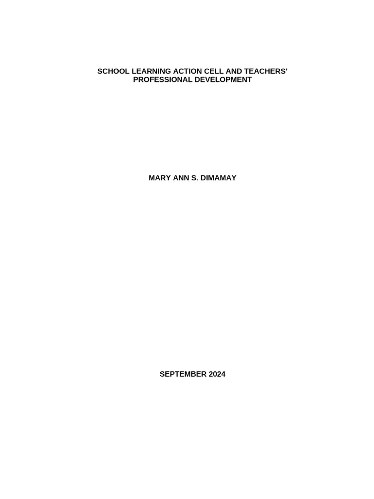 For Tarp | PDF | Teachers | Educational Assessment