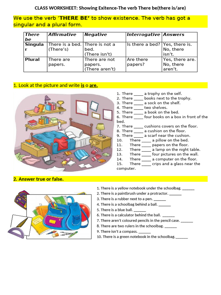 463827634-there-be-worksheet-worksheet-templates-layouts-101075 | PDF ...