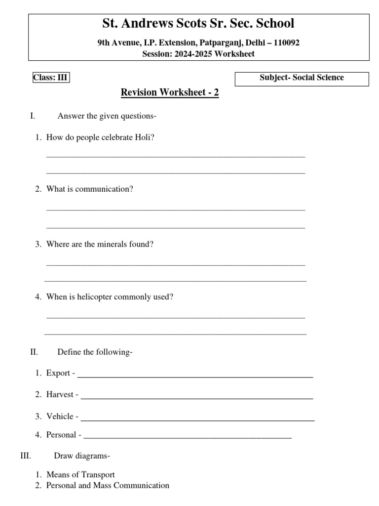 SST Revision Worksheet 2 - 250126 - 205331 | PDF