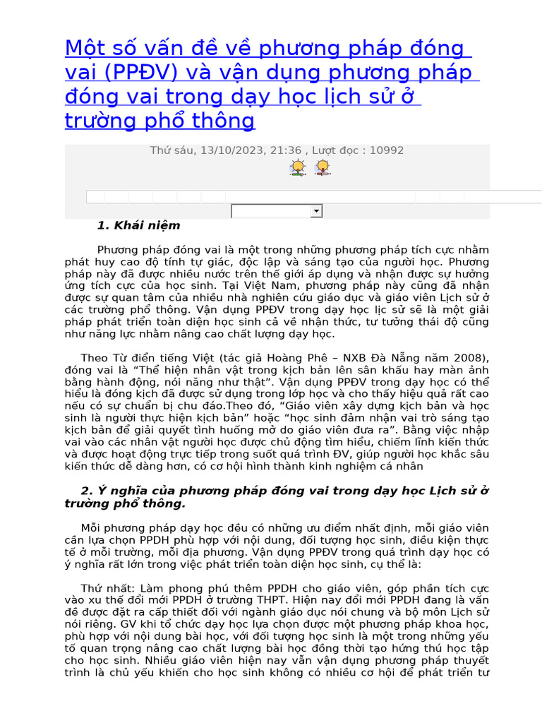 PP Đóng Vai | PDF
