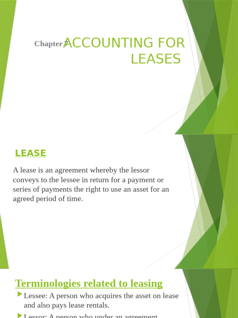Accounting For Leases | PDF | Lease | Financial Accounting